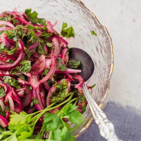 Middle Eastern Onion Salad - Sarah's Plate