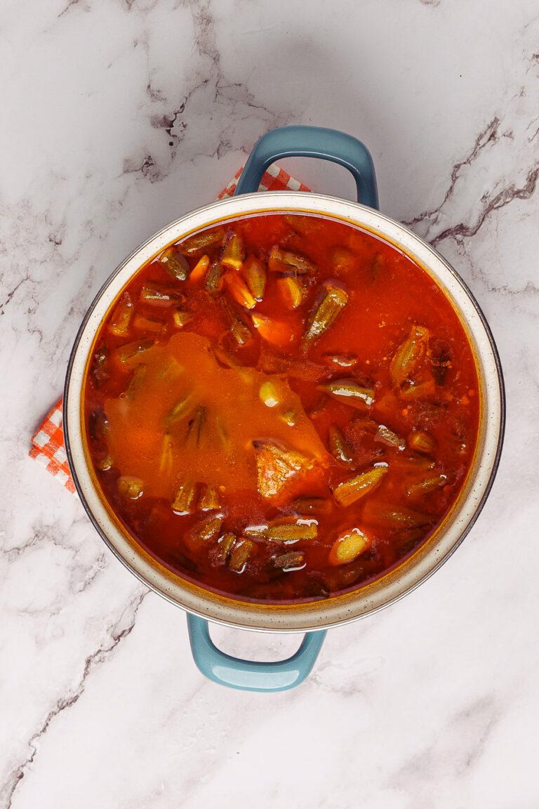 Bamia Stew ( Authentic Iraqi Okra Stew ) - Sarah's Plate