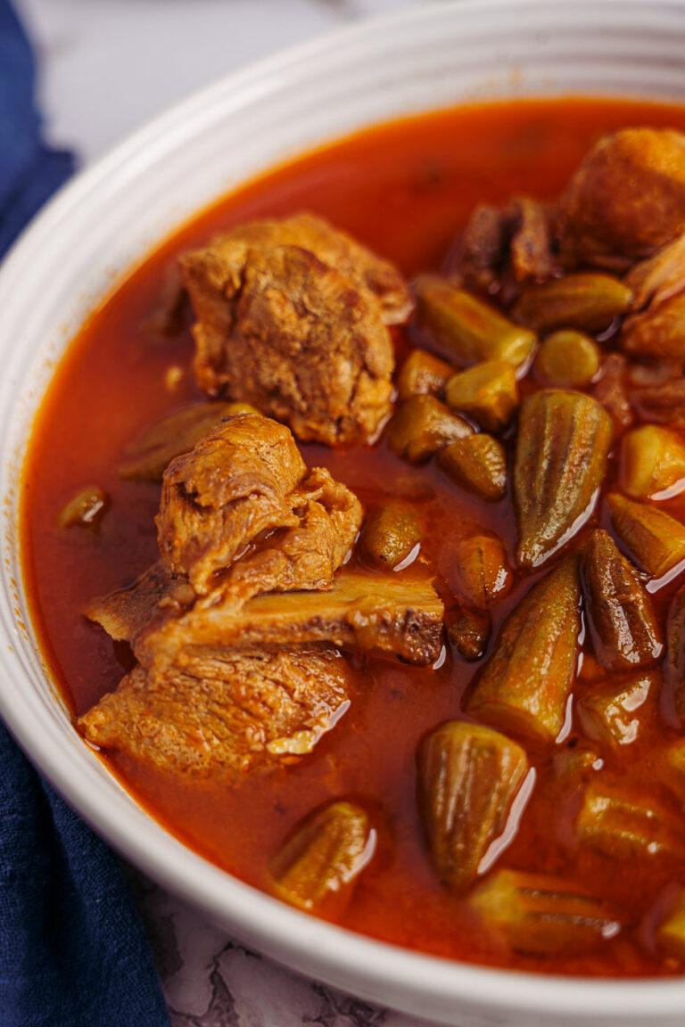 Bamia Stew ( Authentic Iraqi Okra Stew ) - Sarah's Plate