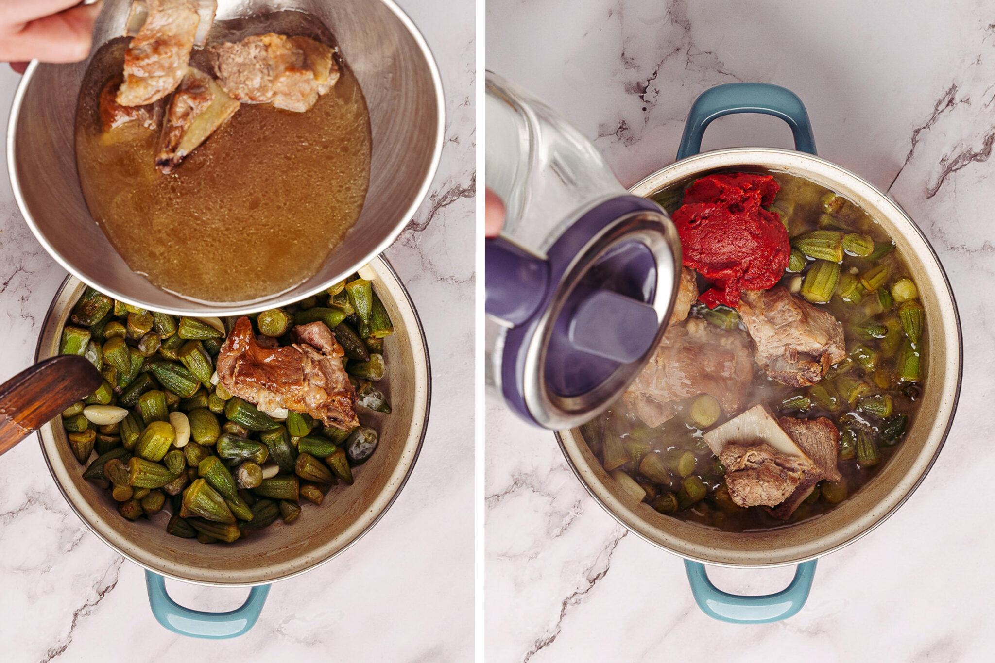 Bamia Stew ( Authentic Iraqi Okra Stew ) - Sarah's Plate