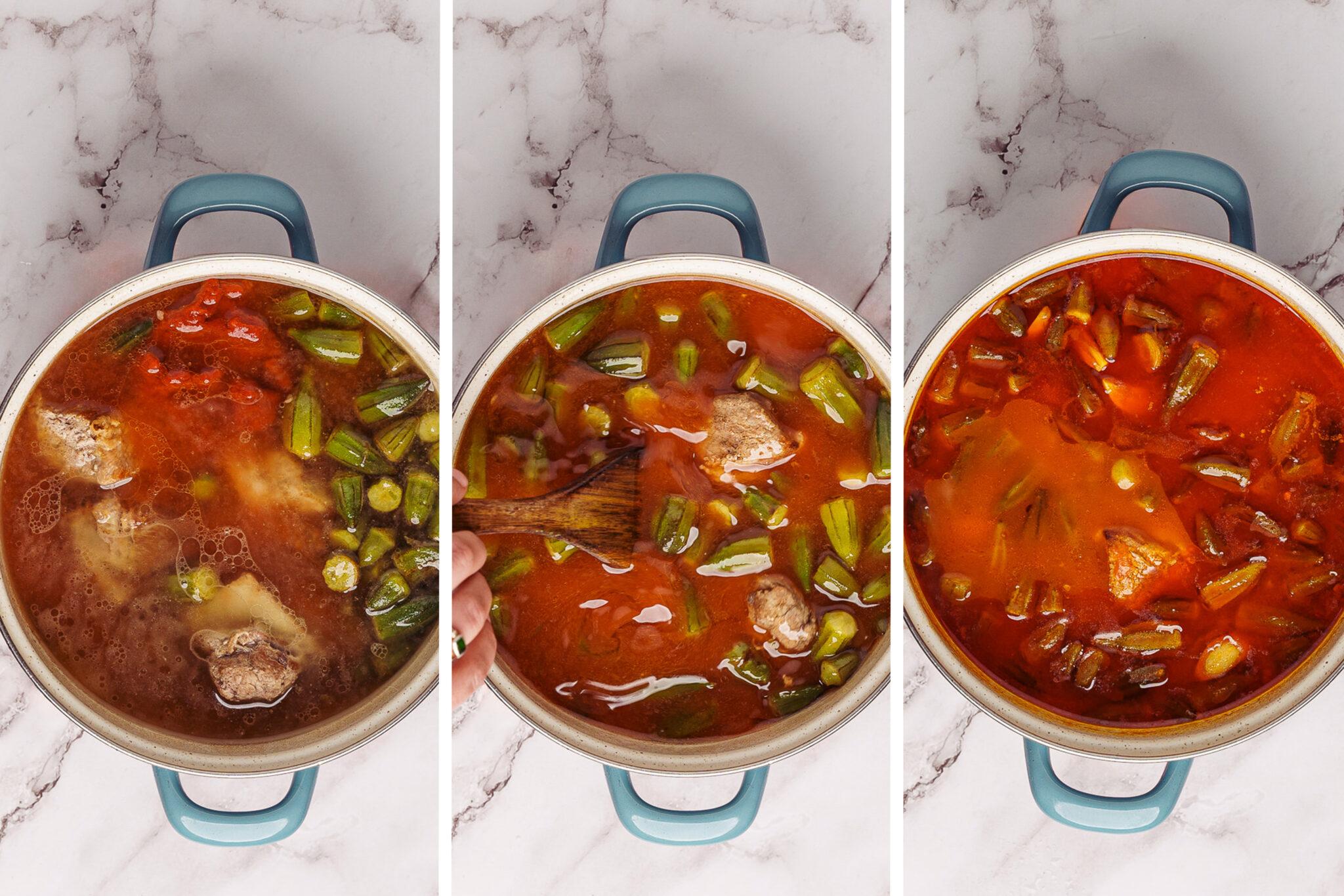 Bamia Stew ( Authentic Iraqi Okra Stew ) - Sarah's Plate